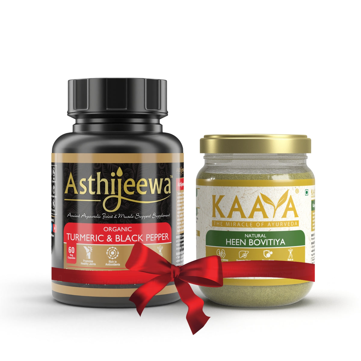 Asthijeewa Turmeric Capsules Fortified with Black Pepper + Kaaya Heen ...